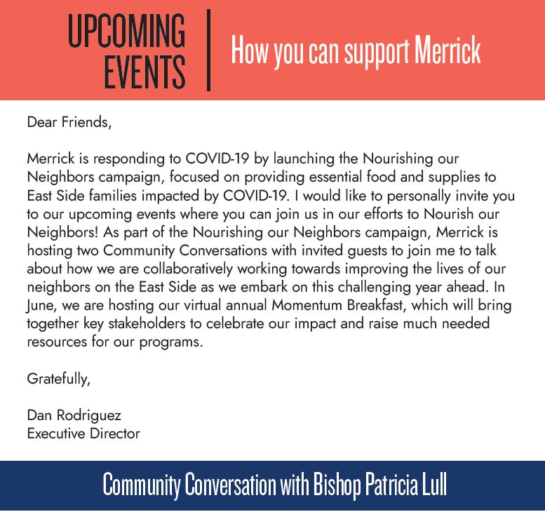 UPCOMING EVENTS – Merrick